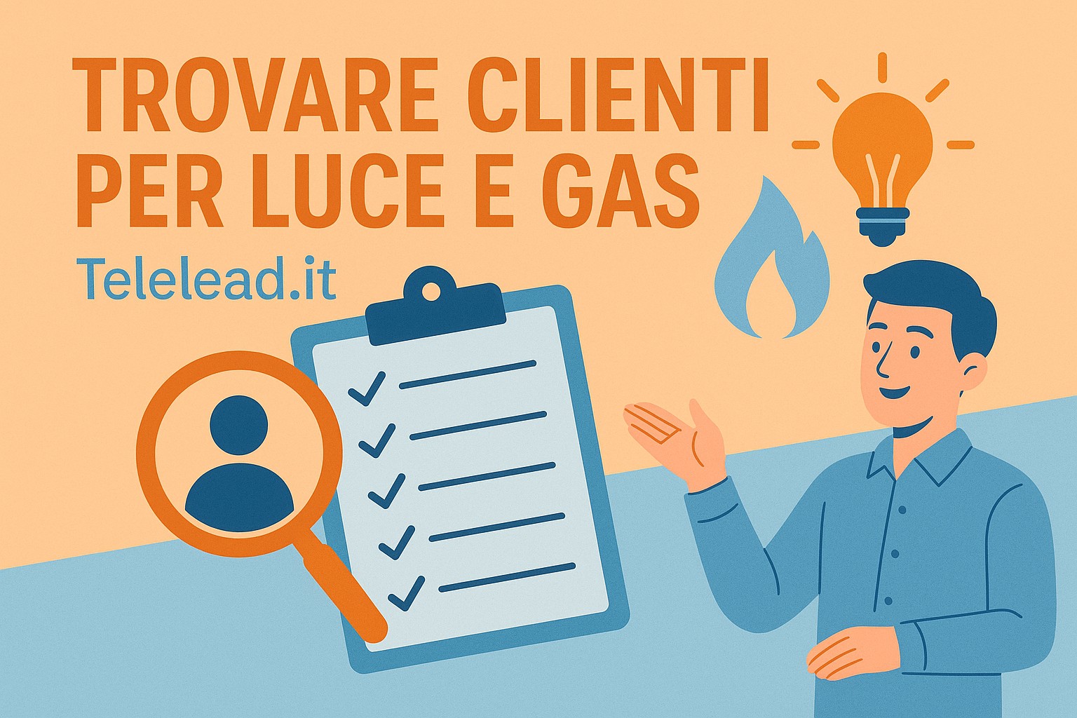 Trovare Clienti per Luce e Gas - da 17€ per Cliente